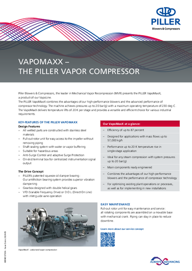 Smart compressor design - The PILLER VapoMaxX®