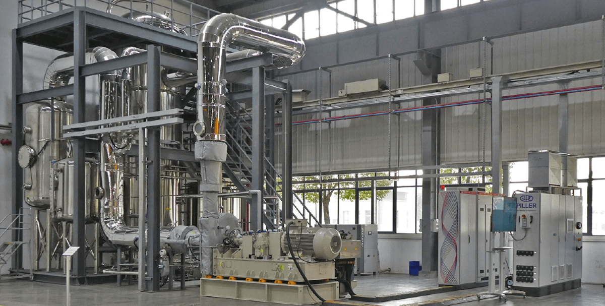 Test and demonstration system for Mechanical Vapor Recompression (MVR)