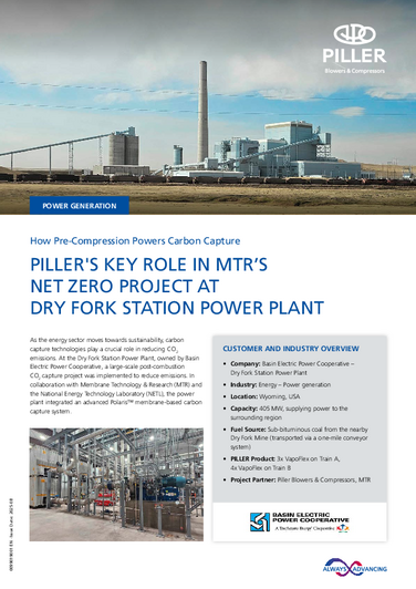 Estudios de casos y aplicaciones | Piller Blowers & Compressors